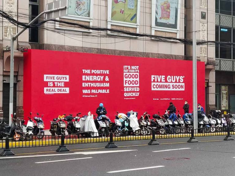 FIVE GUYS Opens in Shanghai April/May 2021 - NOMFLUENCE