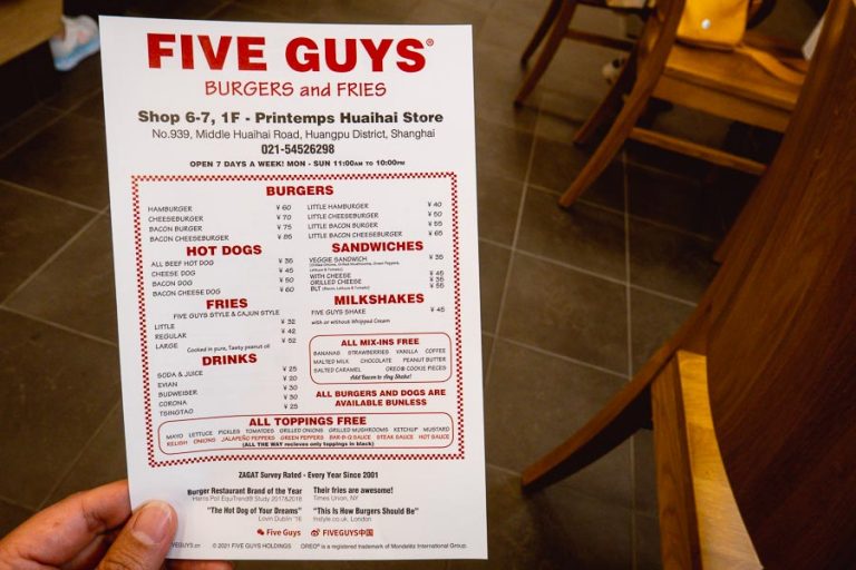 Five Guys Shanghai Officially Opens on April 26 - NOMFLUENCE